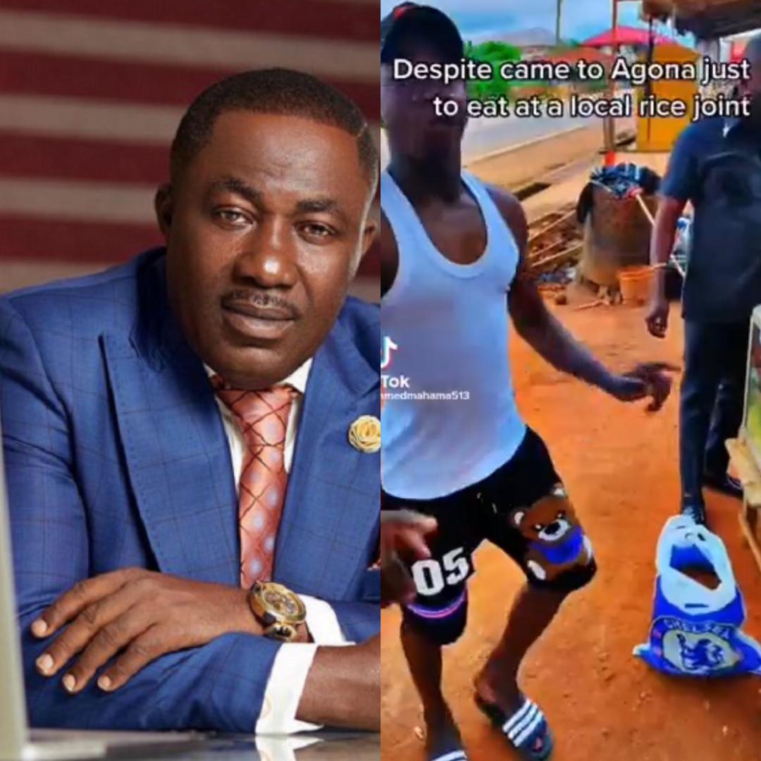 Ghanaian Billionaire; Osei Kwame Despite spotted eating at a