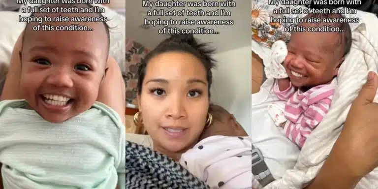 Mother breaks the internet with a newborn daughter with full