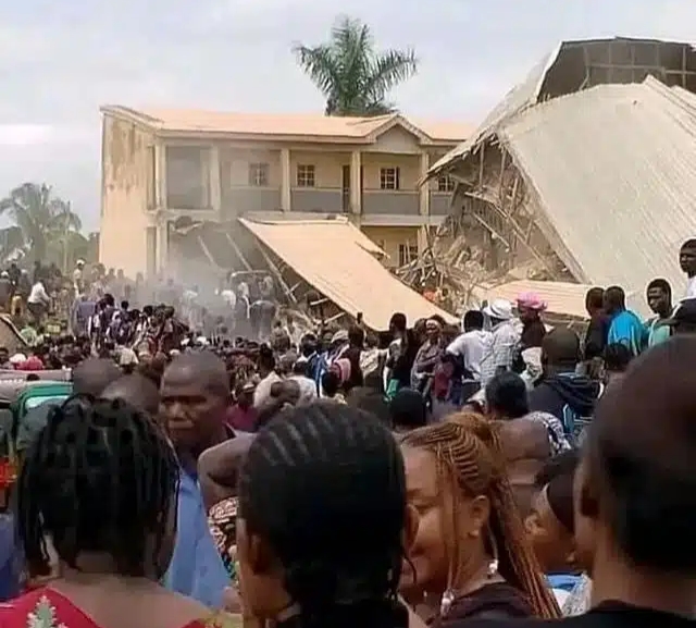 School Building Collapses On Students Writing Exams