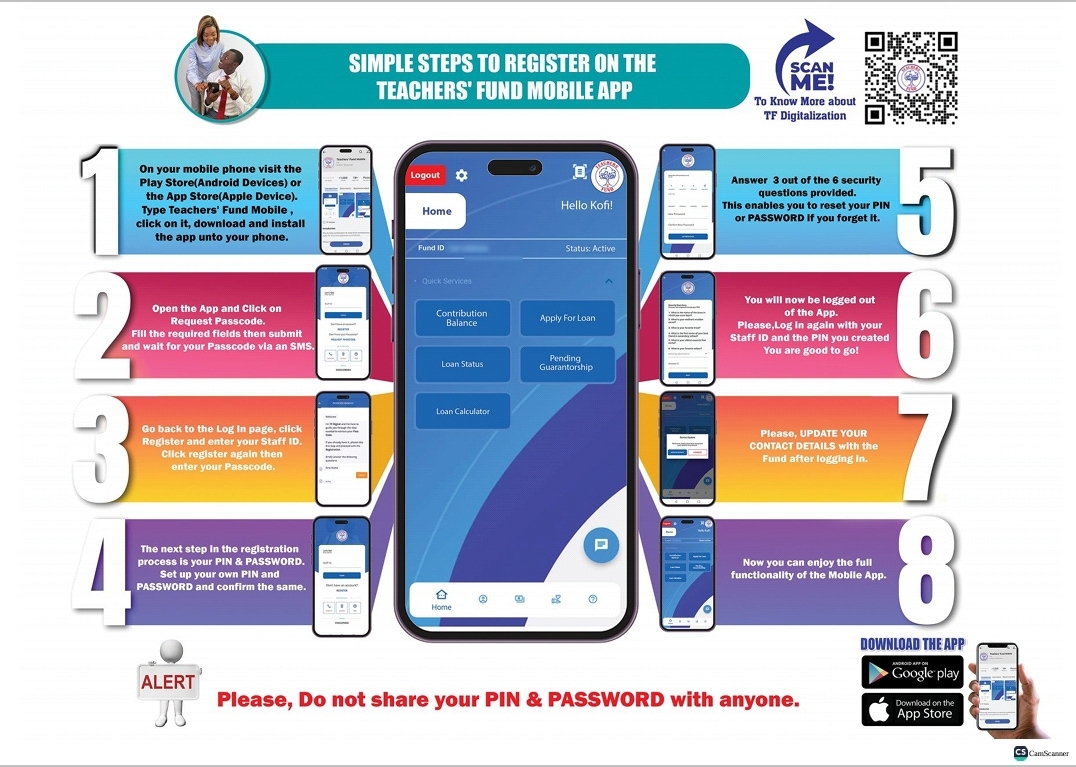 How to Register for the Teachers' Fund Mobile App