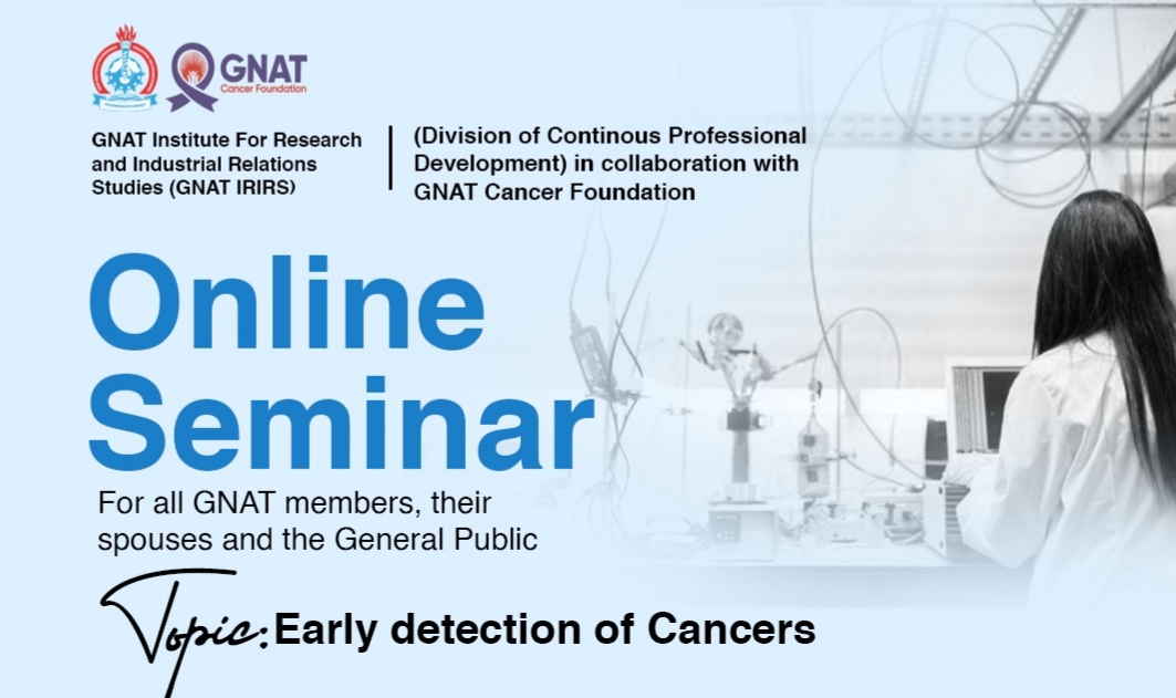GNAT IRIRS and Cancer Foundation to Host Online Seminar on
